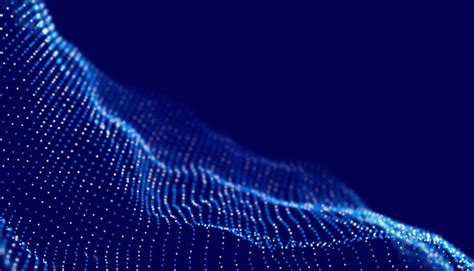 동적 파란색 도트 풍경 추상적 인 디지털 웨이브 배경 네트워크 데이터 구조 포인트 그리드 시각화 기술 벡터 그림 0명에 대한