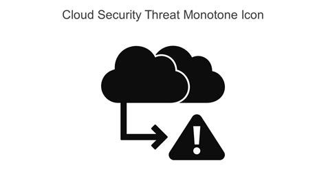 Cloud Security Threat Monotone Icon In Powerpoint Pptx Png And Editable Eps Format Ppt Powerpoint