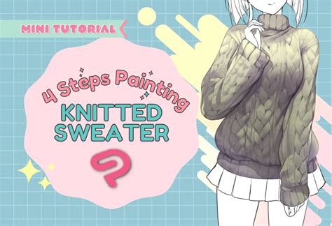 4 Steps Painting Knitted Sweater LUNAR MIMI