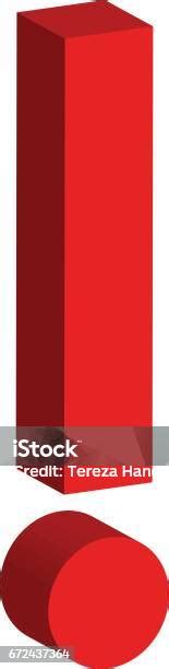 3d 느낌표 마크 흰색 배경에 고립입니다 벡터 일러스트입니다 0명에 대한 스톡 벡터 아트 및 기타 이미지 0명 3차원 형태 느낌표 Istock