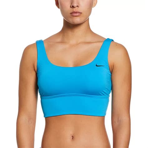 Womens Nike Essential Scoopneck Midkini Swim Top