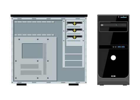 Pc Case Vector Art Icons And Graphics For Free Download