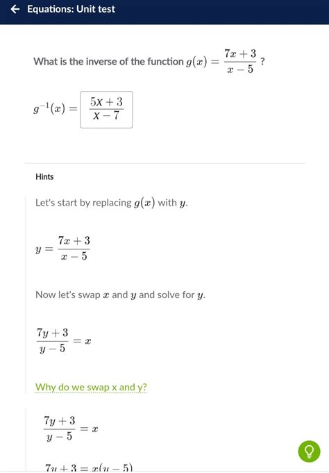 Algebra Inverse Function Issue Khan Academy Help Center