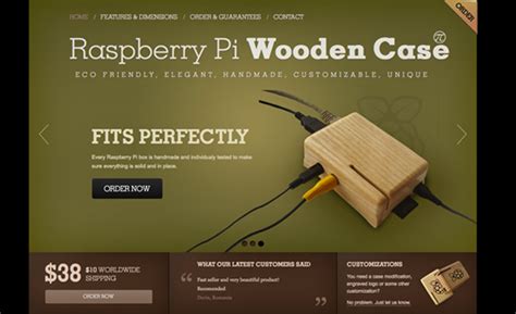 Raspberry Pi Wooden Case Csslight