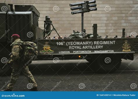 106 Yeomanry Regiment Royal Artillery Part Of The Army Reserve On The Streets Of London