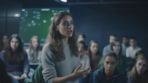 Premium AI Image Debate In The Class Room