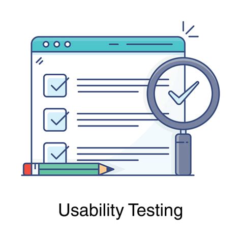 An Icon Design Of Usability Testing Flat Vector Style 5232579 Vector