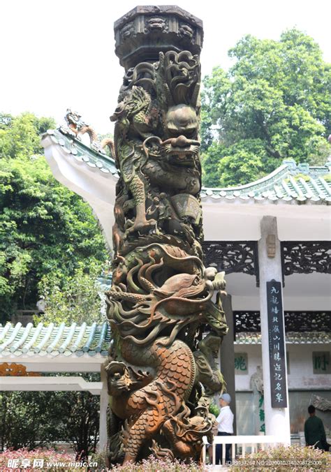 盘龙柱摄影图 传统文化 文化艺术 摄影图库 昵图网