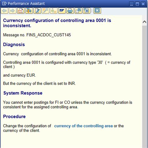 Currency Configuration Of Controlling Area Is SAP Community