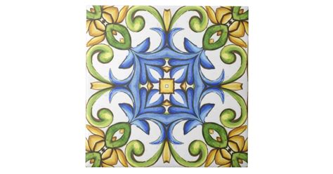 Majolicamediterranean Tiles Ceramic Tile Zazzle