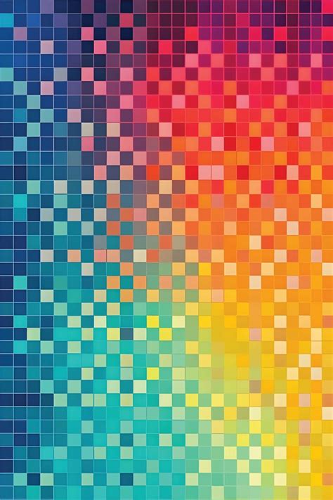 Rainbow Pixelart Colorful Checker Pattern In 2023 Pixel Color Pixel Design Pixel Art Pattern