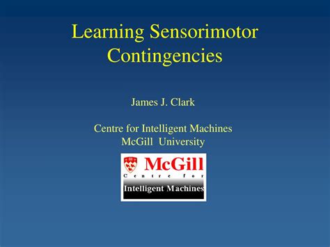 Ppt Learning Sensorimotor Contingencies Powerpoint Presentation Free Download Id2970236