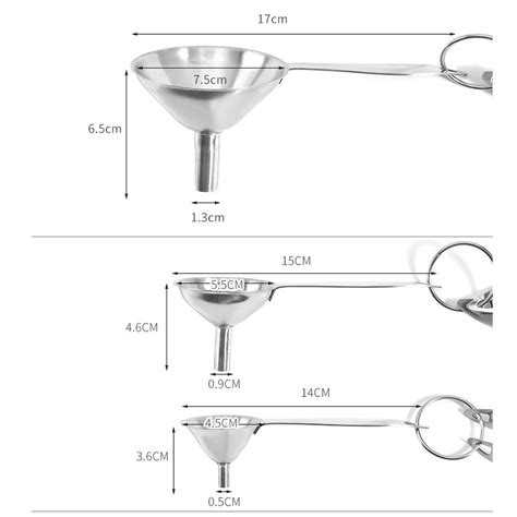 3 Pieces Set Wine Bottle Funnel Food Kimchi Frui Grandado