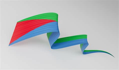 Premium Photo 3d Flag Of Eritrea 3d Wavy Shiny Eritrea Ribbon Isolated On White Background 3d