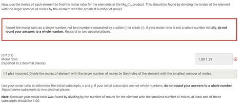 Solved Mole Calculations Pts Calculate The Moles Of Mg Chegg Com