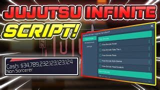 Jujutsu Infinite Script Gui Hack Kill Aura Autofarm Inf Cash And More No Key Legend Handles Mp