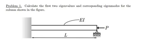 Calculate The First Two Eigenvalues And Corresponding