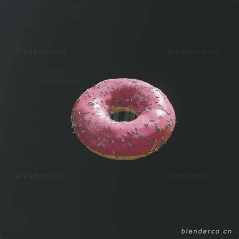 Blender甜甜圈模型 Blender布的