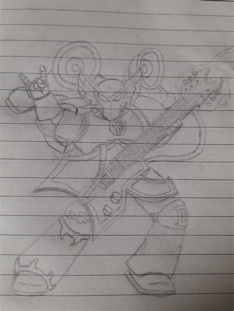 Wip Sketch Of Noise Marine I Made R Warhammer40k