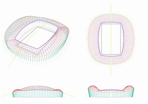Parametric Stadium Roof With Form Finding Grasshopper Mcneel Forum