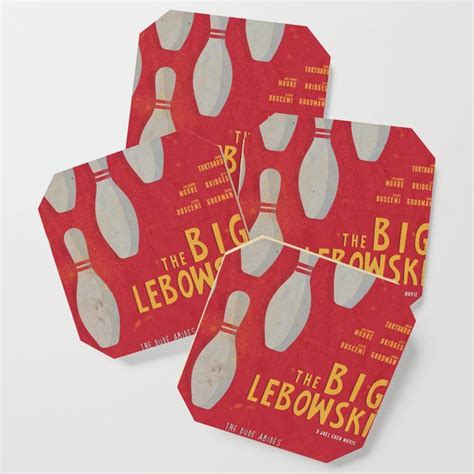 The Big Lebowski Movie Poster Coen Brothers Film Coasters Big