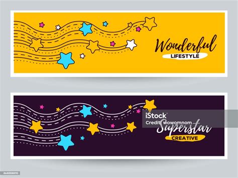 스타 일러스트 벡터 비즈니스 템플릿입니다 색상 배경에 별 선 파입니다 사랑 스러운 스타 개념입니다 0명에 대한 스톡 벡터 아트 및 기타 이미지 Istock