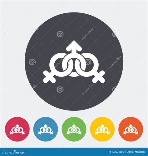 Group Sex Sign Vector Flat Icon Stock Vector Illustration Of Arrow Love