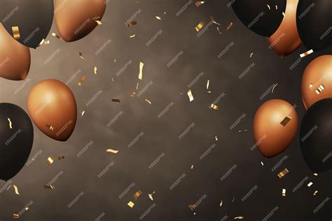 Premium Photo Celebration Party On Dark Background 3d Illustration