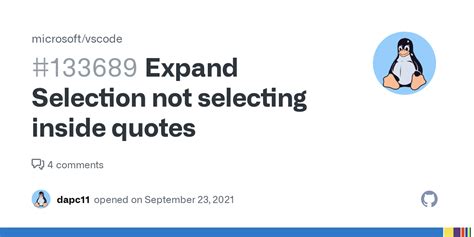 Expand Selection Not Selecting Inside Quotes · Issue 133689