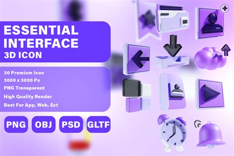 Premium Essential Interface 3d Illustration Pack From User Interface 3d Illustrations