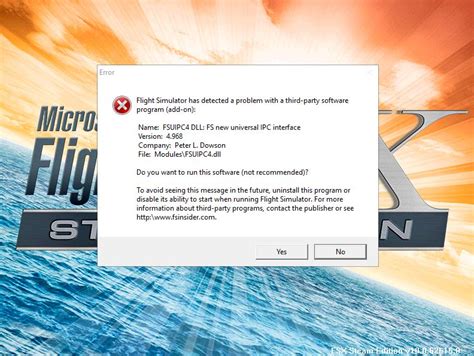 FSX SE Shut Down If I Run FSUIPC FSUIPC Support Pete Dowson Modules The SimFlight Network
