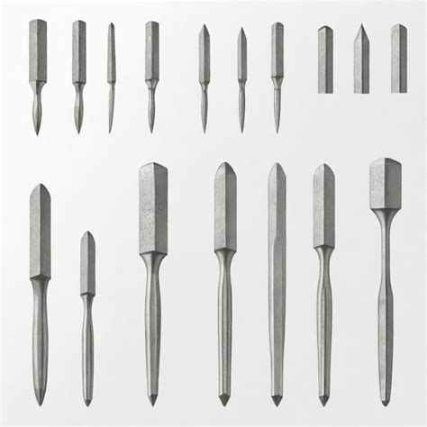 Chisel Detailed Vector Set Premium Ai Generated Vector