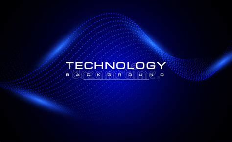 Tech Algorithm Computer Circuit Network Communication Stock Vector