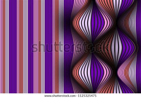 Wavy Lines Gradient Trendy Abstract Background Stock Vector Royalty