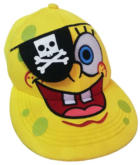 Spongebob Squarepants Hat Men S Yellow Fit Hat Size S… Gem