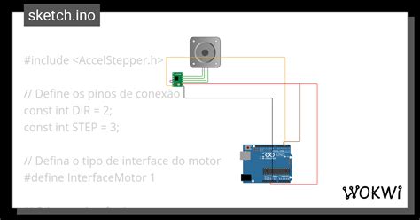 Motor De Passo Wokwi Esp32 Stm32 Arduino Simulator