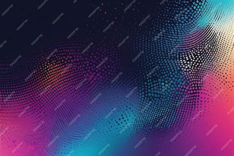 Premium Photo Abstract Halftone Gradient Vector Vibrant Background With Blending Colors And