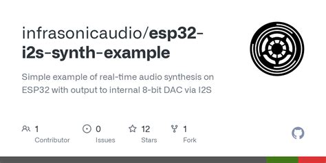 Github Infrasonicaudioesp32 I2s Synth Example Simple Example Of Real Time Audio Synthesis On