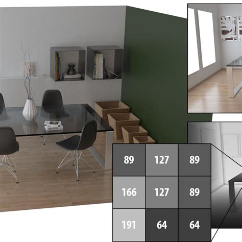 Color And Depth Buffer Of A 3 D Scene Both Represented With Values In Download Scientific