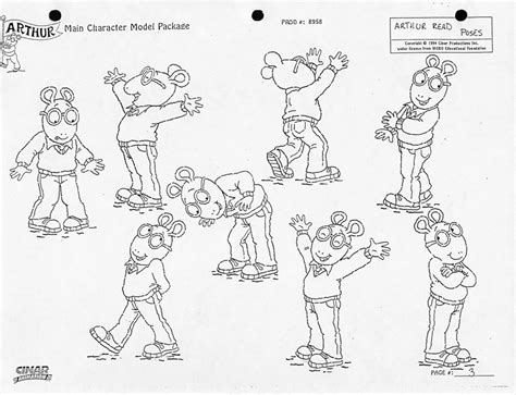 Arthur 1996 2022 Model Sheets Turnarounds Character References R Modelsheetarchive
