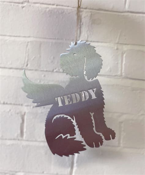 Cockapoo With Wings Steel Sculpture Villager Jims Shop