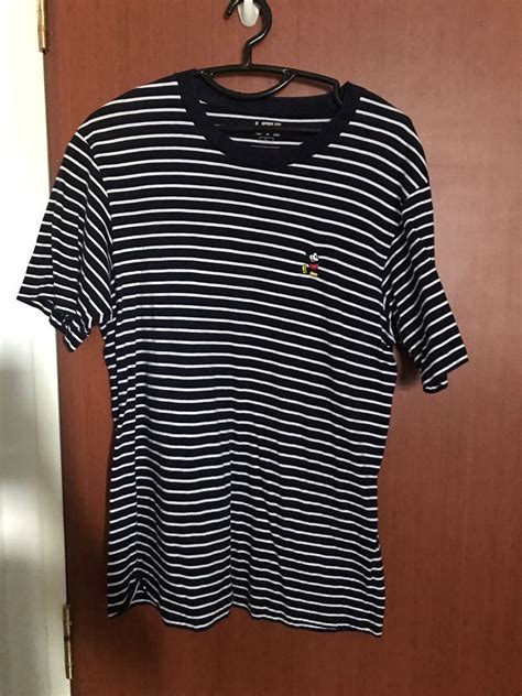 Uniqlo Mickey Mouse Stripe Womens Fashion Tops Other Tops On Carousell