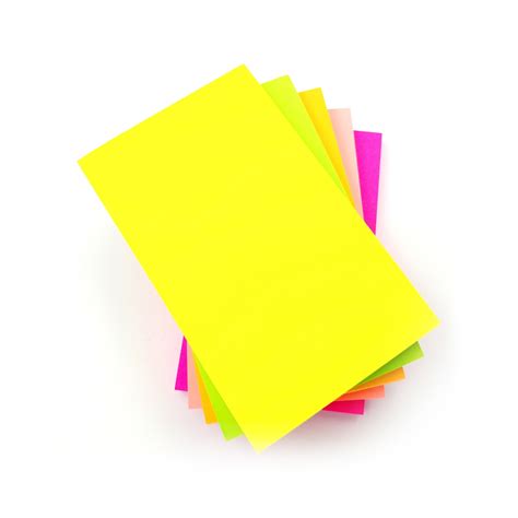 Rectangle Sticky Notes Neon Post It Notes Memo Pads Of Etsy