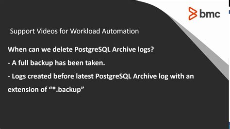 How To Manage PostgreSQL Archive Log Files YouTube