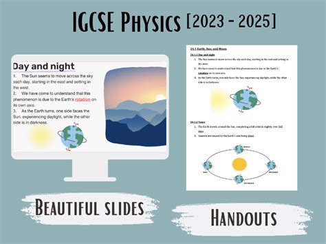 [62 Slides Handouts] C24 25 Igcse Physics Space Physics Bundle
