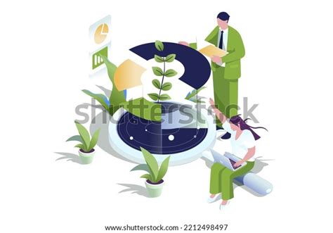 Data Analysis Web Concept 3d Isometric Stock Vector Royalty Free 2212498497 Shutterstock
