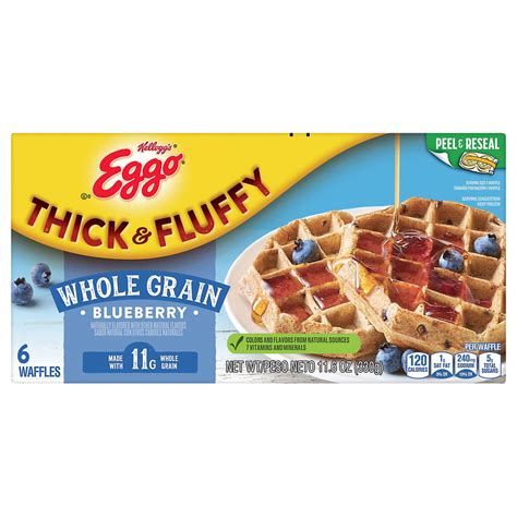 Eggo Waffles Whole Grain Blueberry Thick And Fluffy Main