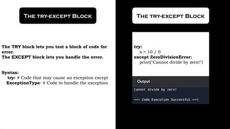 Exception Handling In Python Topic Pptx