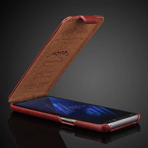 Luxury Flip Leather Case For Samsung Galaxy S8 Plus Vintage Brand Back