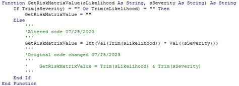 Pha Risk Matrix Customization In Our What If Spreadsheet